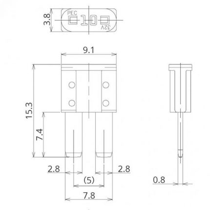 Micro2 Blade Fuses 0327005.YX2S Assorted Kit Car Truck - Temperature ...